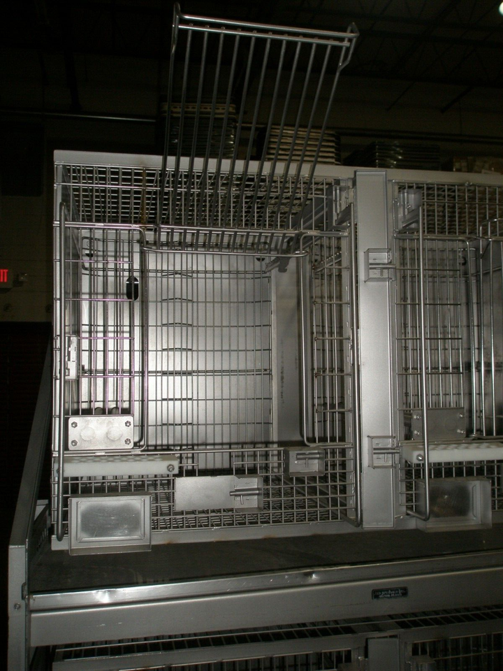 4 COMPARTMENT PRIMATE- MONKEY- ANIMAL CAGE - LAB PRODUCTS STAINLESS | eBay