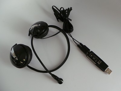 PLANTRONICS WIRED ADJUSTABLE HEADSET, SKYPE PHONE USB ADAPTER 02 | eBay