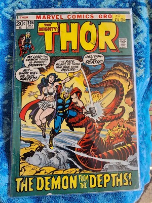 Thor - Issue #204 "Exiled on Earth!" (Oct. 1972 - Marvel Comics) | eBay