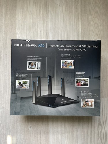 NETGEAR Nighthawk X10 7200 Mbps 7 Port Wireless AD Router (R9000-100NAS ...