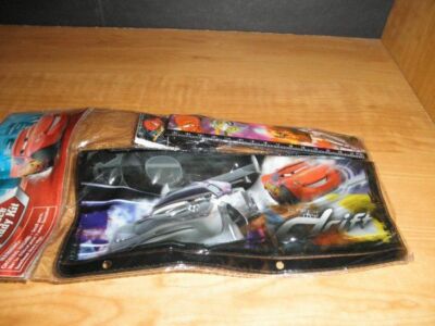 NEW by DISNEY PIXAR CARS DRIFT 4 PIECE STUDY KIT(RULER, ERASER, POUCH ...