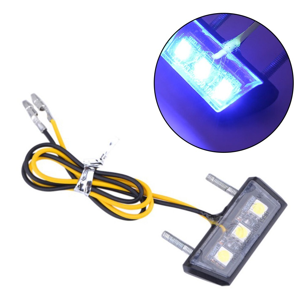 Easy to Install Universal LED License Plate Light Versatile Motorbike ...