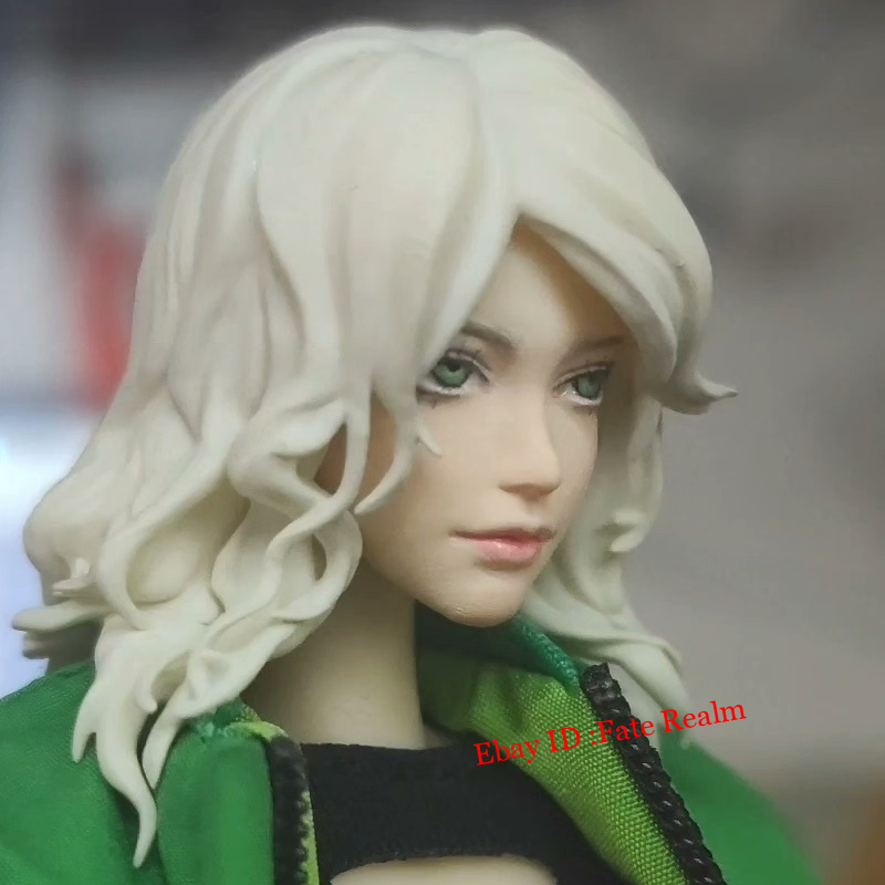 1/12 Maid Soldier Female Head Carving For 6" Romankey Figma SHF Figure ...