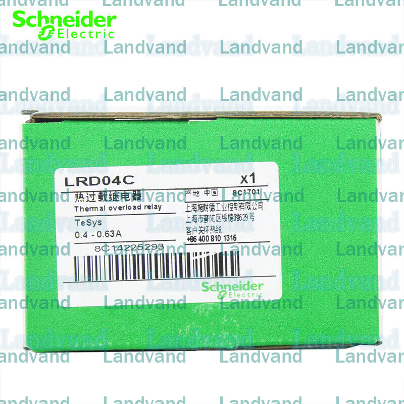 1PCS Schneider LRD04C Thermal Overload Relay LRD04C 0.4-0.63A New in ...