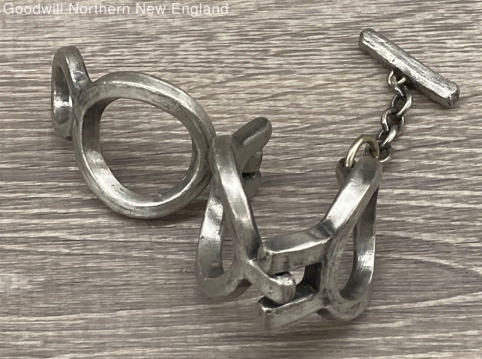 Anders Anderson Denmark Tests Pewter Modernist Circle Link Chain ...