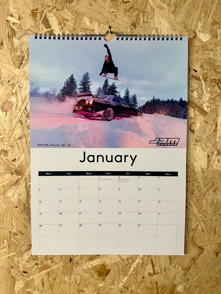 JDM Garage UK 2026 A3 Wall Calendar | eBay