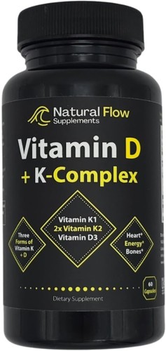 Vitamin D3 with K2 and K1 Supplement - Natural Flow Vitamin D3 and K Complex, D3 | eBay