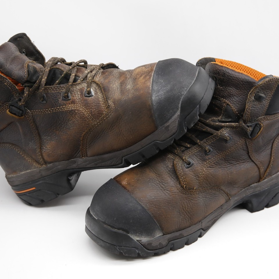 TIMBERLAND PRO Safety Steel Toe Anti Fatigue Work Boots Mens 11W 89697 ...