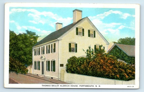 Postcard Thomas Bailey Aldrich House, Portsmouth NH C374 | eBay