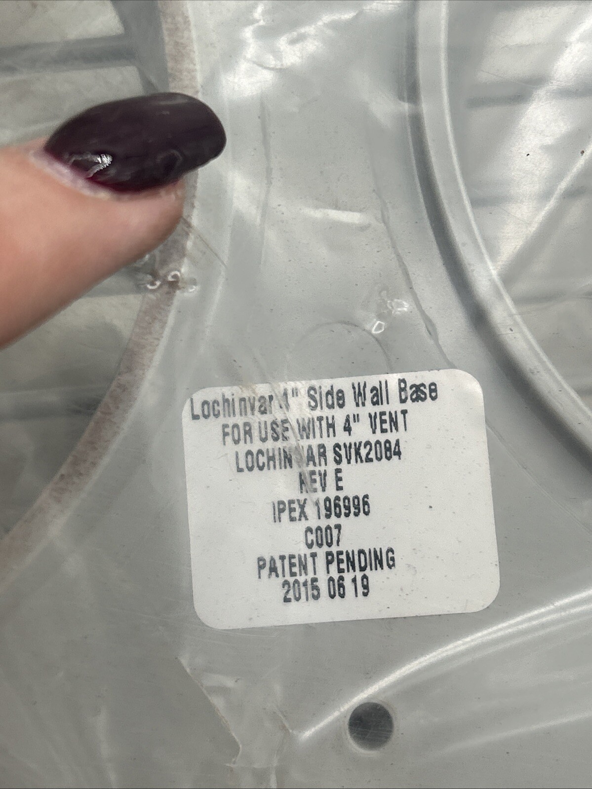 IPEX System 636 Gas Vent Kit 4" Side Wall Cap See Pics 30 Days Warranty ...