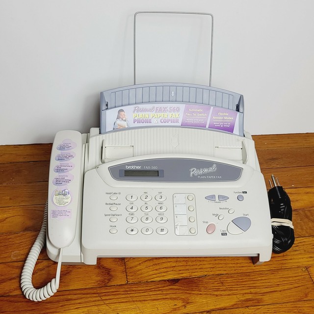 Brother FAX-560 Personal Plain Paper Fax Phone - White for sale online ...