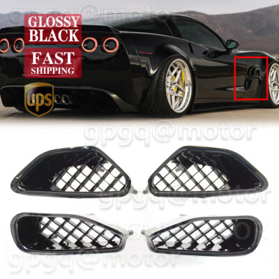 For Chevy Corvette C6 ZR1 09-13 Painted Front Side Fender Vent Intake ...