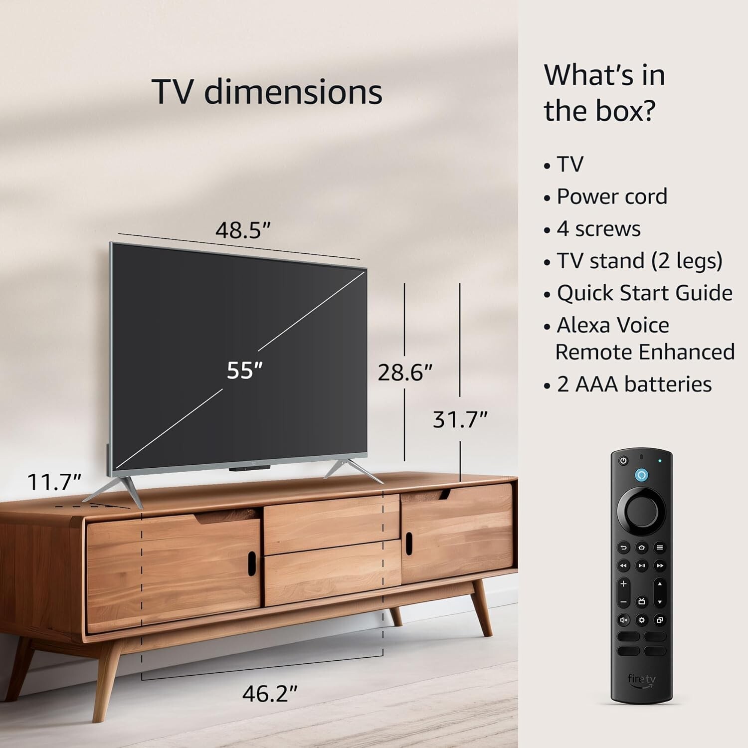 Amazon Fire TV Omni QLED Series 55" 4K UHD Smart TV - Black for sale ...
