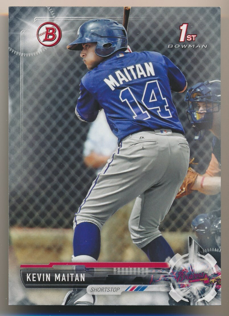 KEVIN MAITAN BP100 2017 Bowman 1st BOWMAN RC ANGELS/BRAVES | eBay