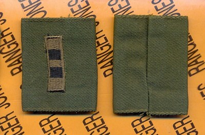US ARMY CWO II CHIEF WARRANT OFFICER OD Green & Black slip on rank ...