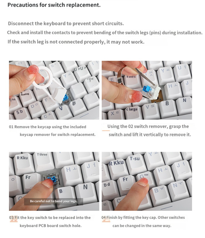 COX CK01 TKL Mechanical Tenkeyless Gaming Keyboard with Cherry MX Red ...