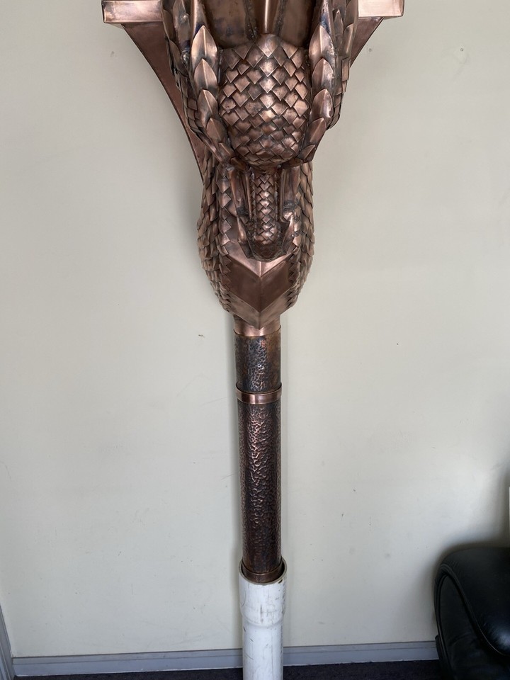 Leader head gutter scupper-box Water collector Box DragonHead | eBay