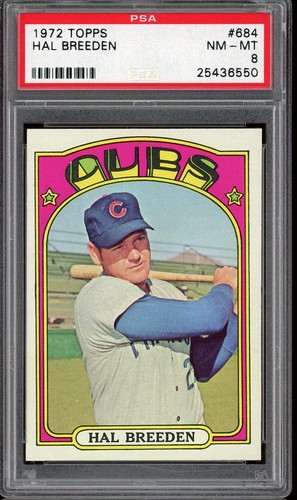 1972 Topps Baseball #684 Hal Breeden PSA 8 | eBay
