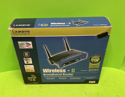 Linksys WRT54G v8 Wireless Broadband Router 2.4GHz 4-Port DD-WRT C4 ...