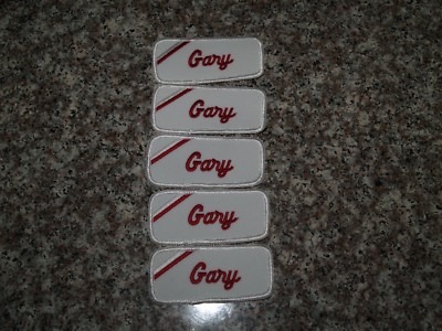 (10) Gary Embroidered Name Tag-Patch Sew on/ Iron on New | eBay