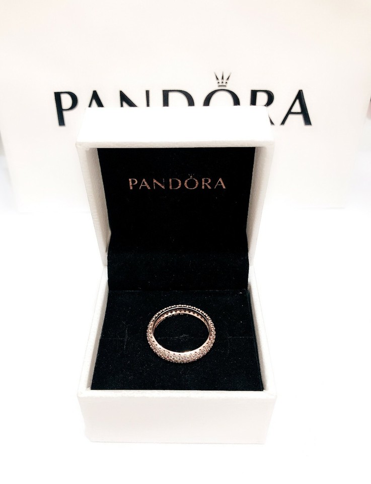 NEW Authentic PANDORA Rose Gold Radiant Inspiration Within CZ Ring ...