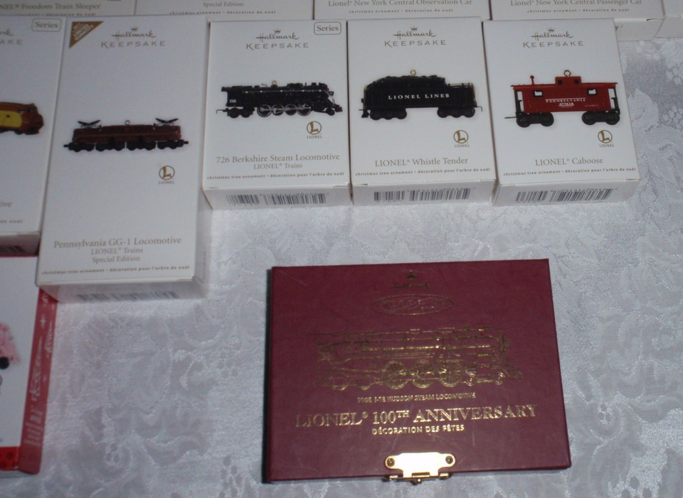 HALLMARK Keepsake Ornament LIONEL Train 1996-2013 Big Lot of 50 - NEW ...
