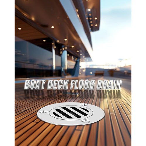 316 Stainless Steel Boat Deck Drain Quick Drainage Easy Clean Marine ...