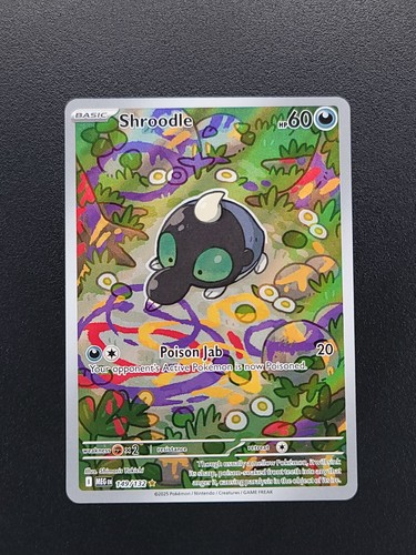 Shroodle 149/132 MEG Mega Evolution Illustration Rare Pokemon TCG Card ...