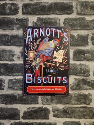 Arnott's Biscuits Tin Sign - 30x20cm - Mancave - Bar - Garage - Kitchen ...