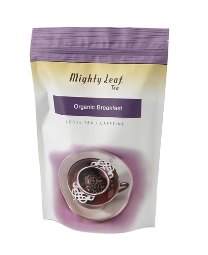 Mighty Leaf Loose Organic Breakfast Tea, 1 lb Pouch, Caffeinated Black ...