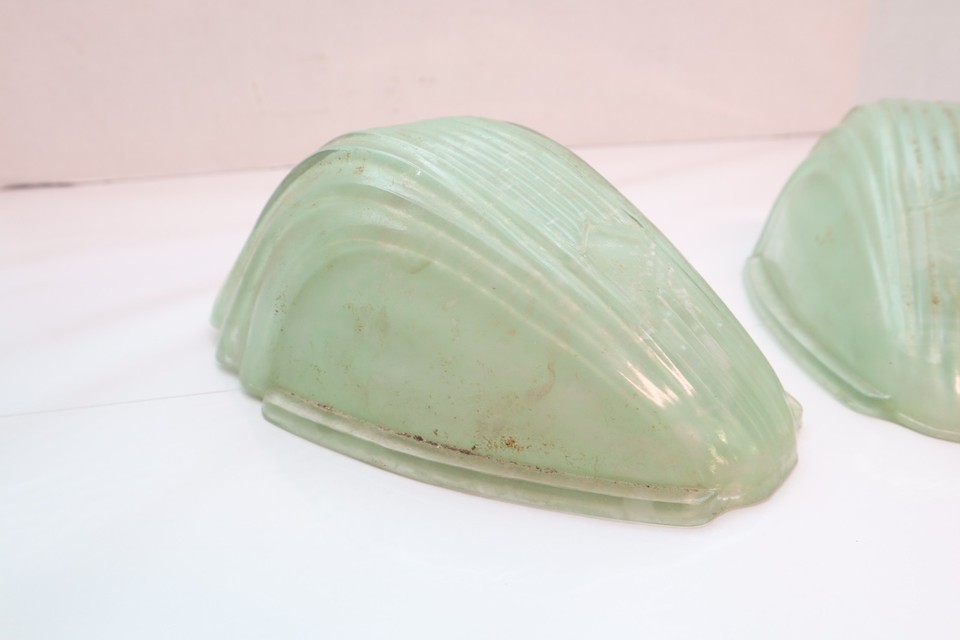 Set 2 Art Deco Chevron Slip Shades for Markel Light Fixture Sconce or ...