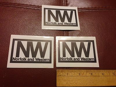 Railroad Decals (3) -NORFOLK & WESTERN (N&W)- free shipping from USA | eBay
