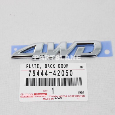 Toyota RAV4 ASA44 OEM Genuine Back Door Name Plate 75444-42050 | eBay