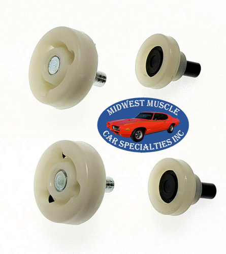 70-72 GM Regulator Rollers Side Door Window Crank Glass GTO 442 ...
