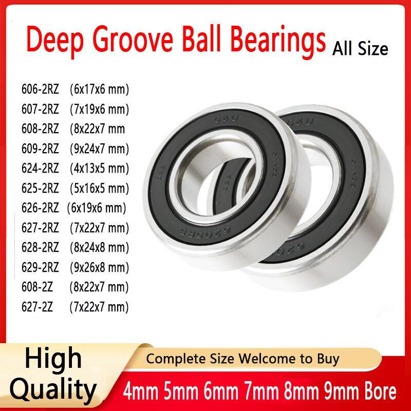 Bearings High Quality 606-2RZ to 627-2RZ Series Sealed Deep Groove ...