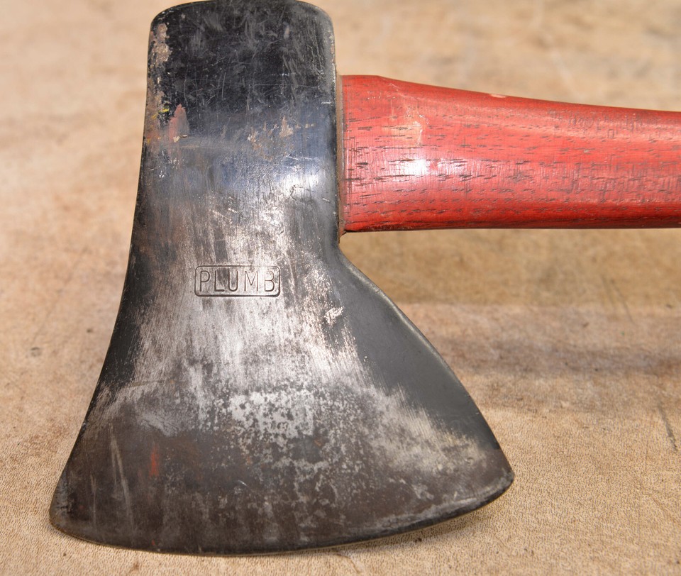 Vintage Plumb Cedar pattern axe permabond original handle rare ...
