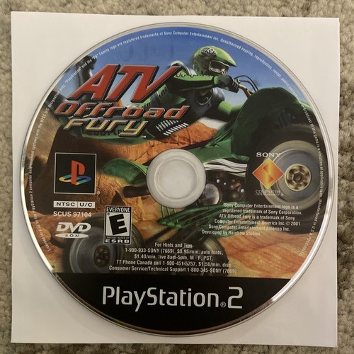 🔥 ATV Offroad Fury 1 (PlayStation 2 PS2, 2001) Mint Disc Only! See ...