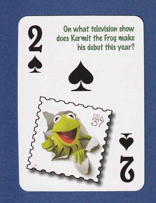 KERMIT THE FROG 2017 Flickback 1957 Trivia Playing Card #2 The Muppet ...