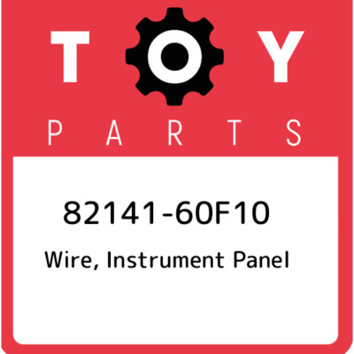82141-60F10 Toyota Wire, instrument panel 8214160F10, New Genuine OEM ...