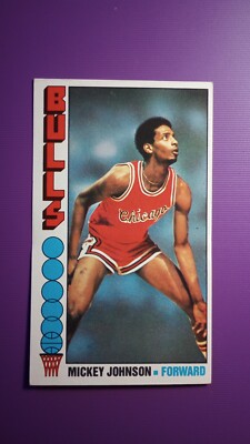 1976-77 Topps NBA JUMBO #14 Mickey Johnson. No Creases - Sharp Corners ...