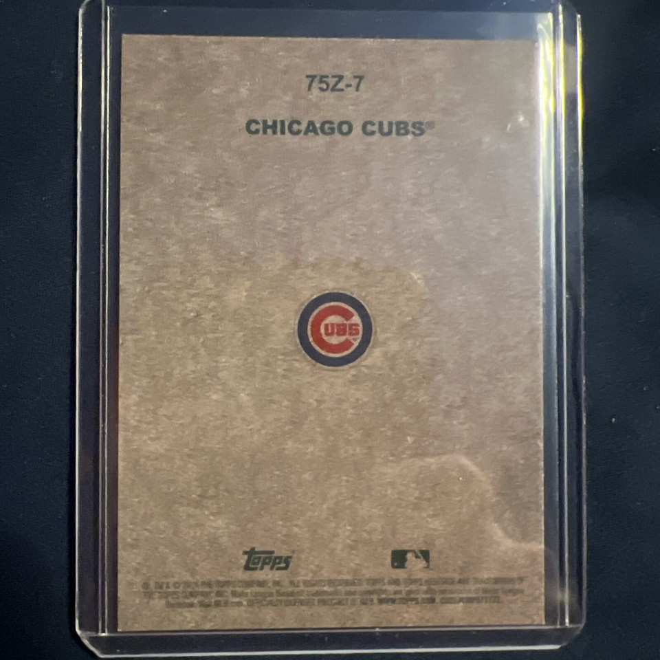 2024 Topps Heritage Chicago Cubs #75Z-7 ( Black Border Rare ) | eBay