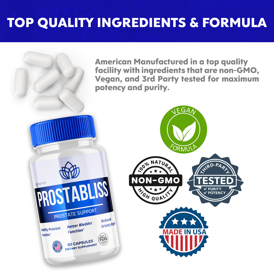 Prostabliss Advanced Prostate Support Max Strength Bladder Supplement ...