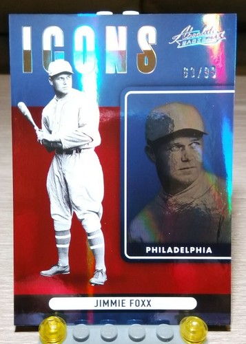 2022 Panini Absolute Baseball Jimmie Foxx Icons Retail Red /99 Card #I ...