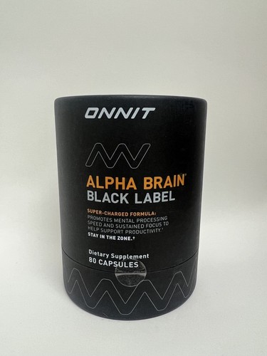 Alpha Brain Black Label Capsule Premium Citicoline Brain Supplement ...