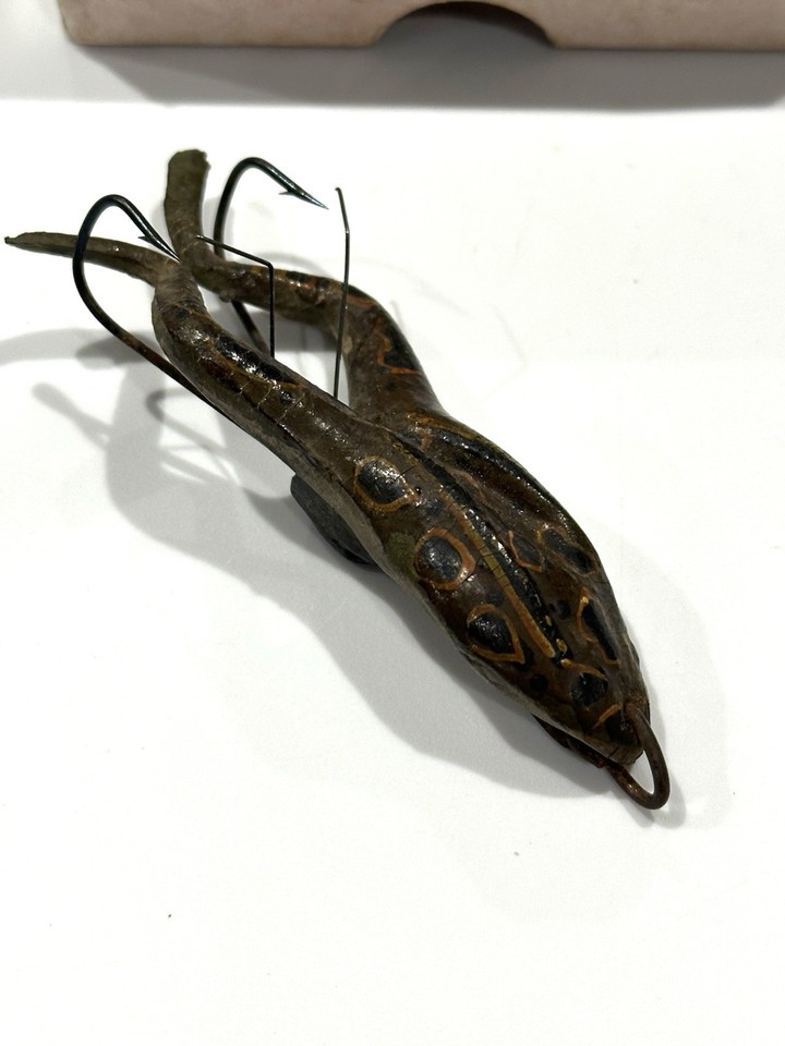 Vintage rare Jamison Hastings Hollow Rubber Weedless Frog lure IL c ...