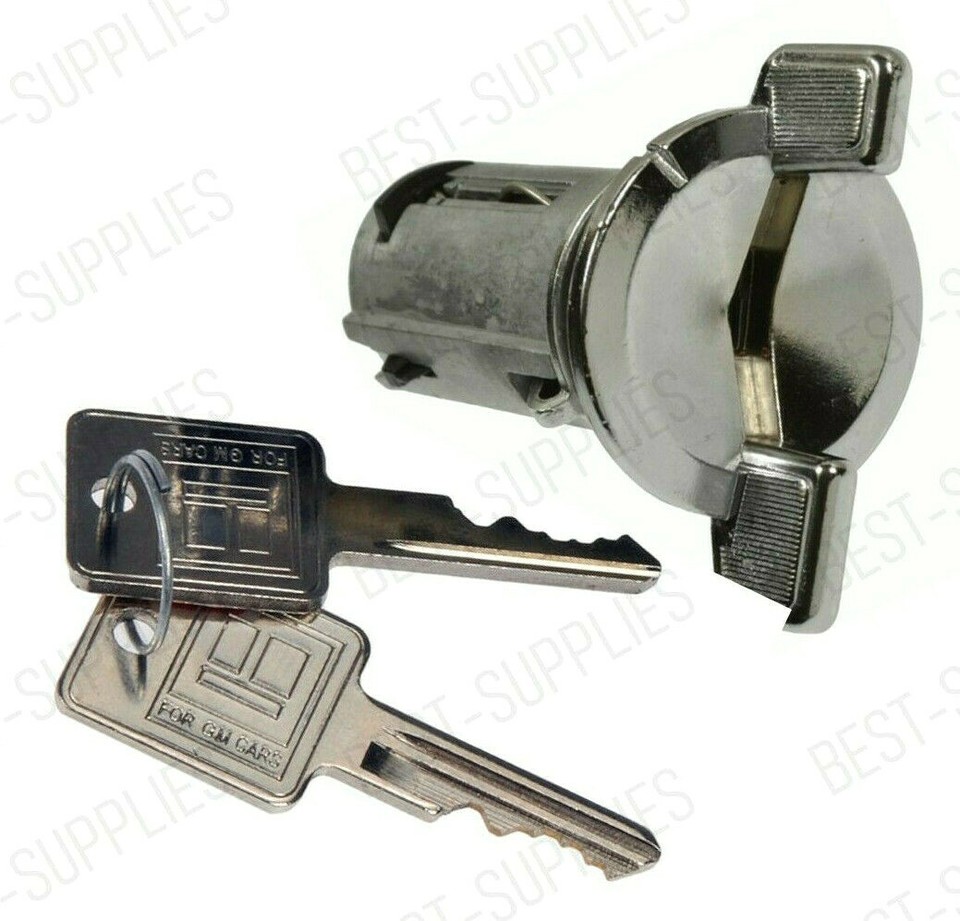 Ignition Key Switch Lock Cylinder Tumbler Barrel Chrome with 2 Keys for ...