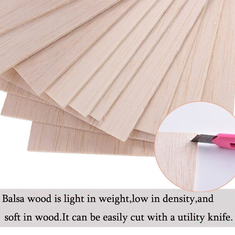 Balsa Wood Sheets Blocks Model Making Architect Crafts 1-8mm Thicks | eBay