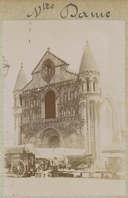 Poitiers (Vienna) . Market Front the Church Notre-Dame-La-Grande. 1899 ...