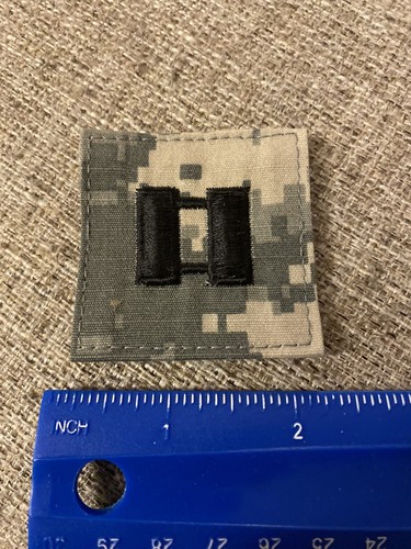 US Army Captain CPT O-3 Rank ACU Hook / Loop Pattern Military Patch ...