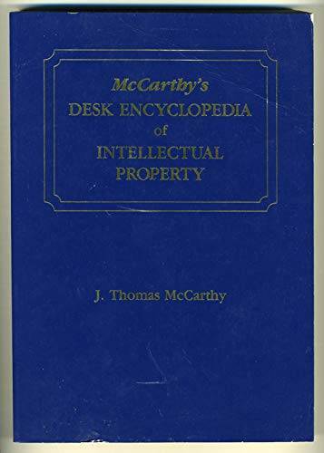 McCarthys Desk Encyclopedia of Intellectual Property - Paperback - GOOD ...